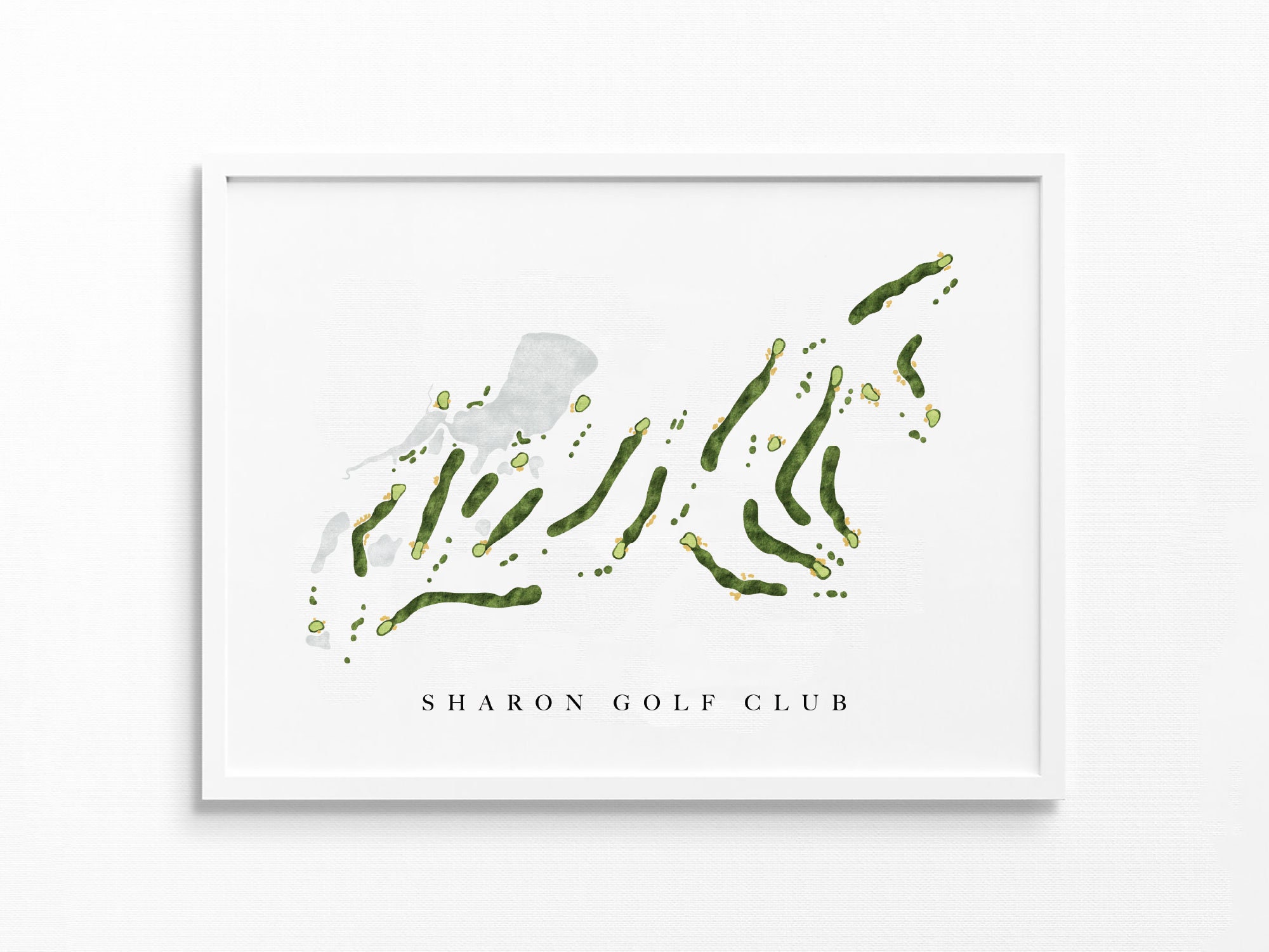 The Sharon Golf Club Sharon Center OH Golf Course Map - Etsy