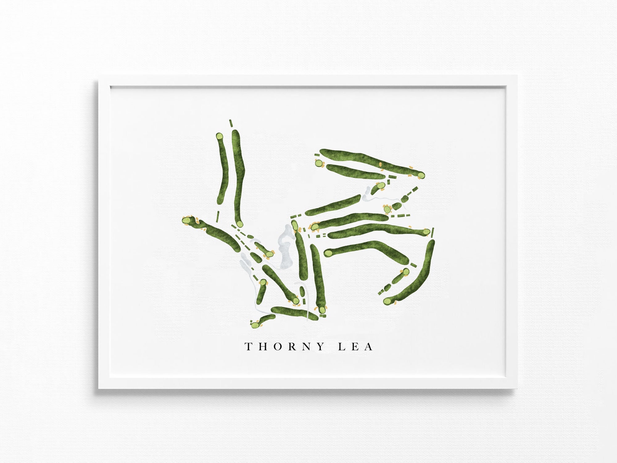 Thorny Lea Golf Club Brockton MA Golf Course Map Golfer | Etsy