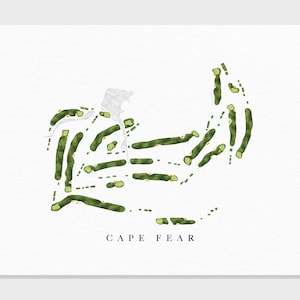 Cape Fear Country Club | Wilmington, NC | Golf Course Map, Personalized ...