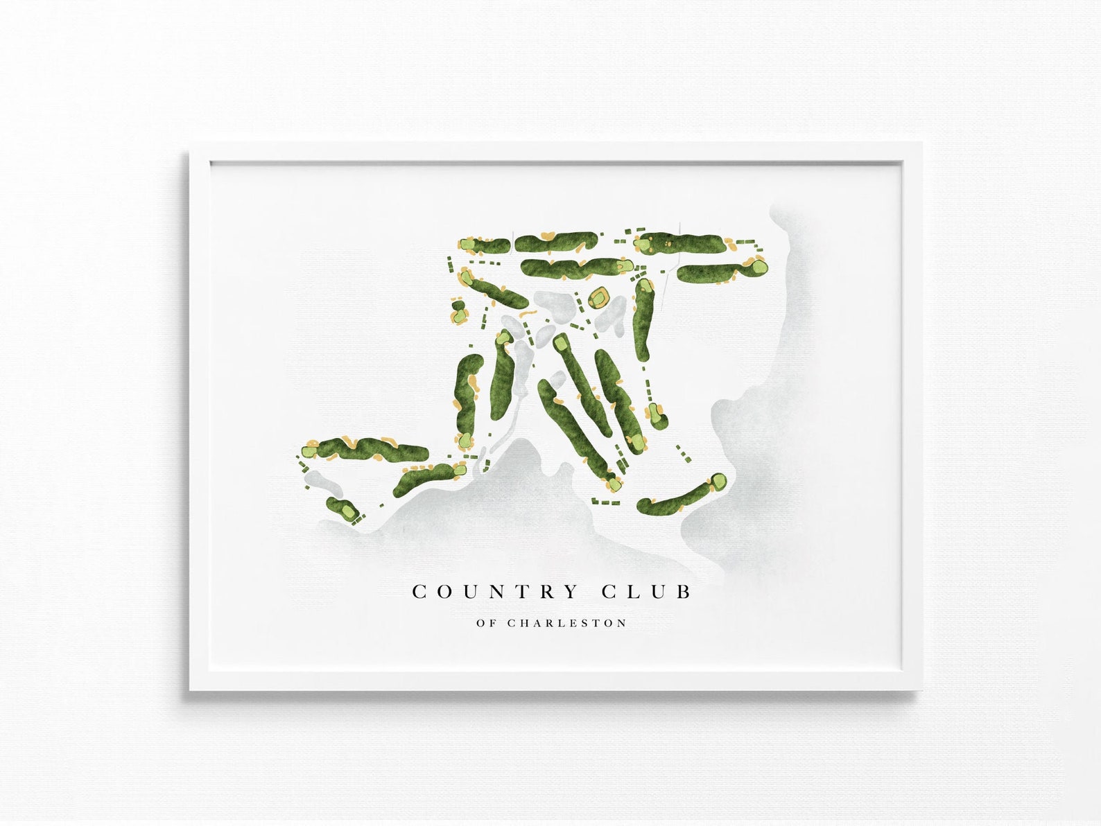 Country Club of Charleston Charleston SC Golf Course Map | Etsy