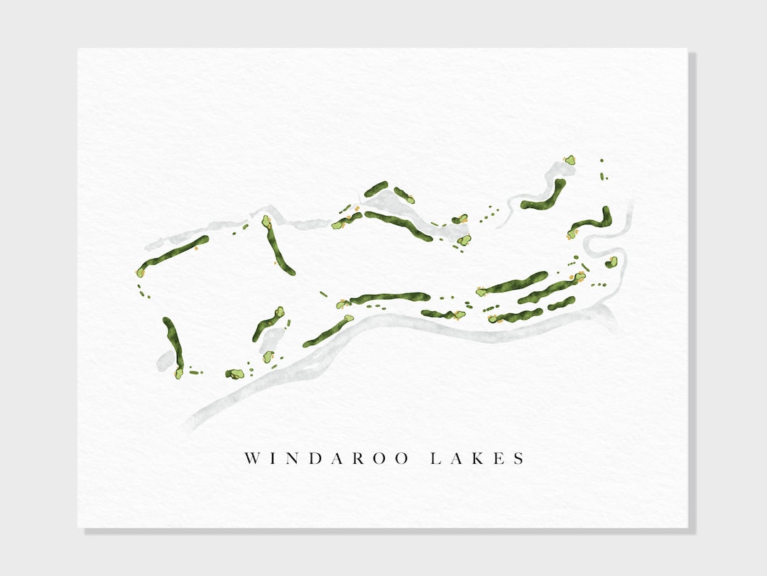 Windaroo Lakes | Brisbane, Australia | Golf Course Map, Personalized ...