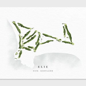 Elie Golf House Club | Scotland | Golf Course Map, Personalized Golf ...