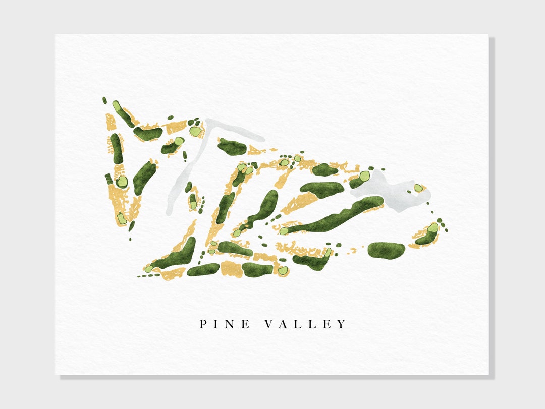 Pine Valley Golf Club | Pine Valley, NJ | Golf Course Map, Personalized ...