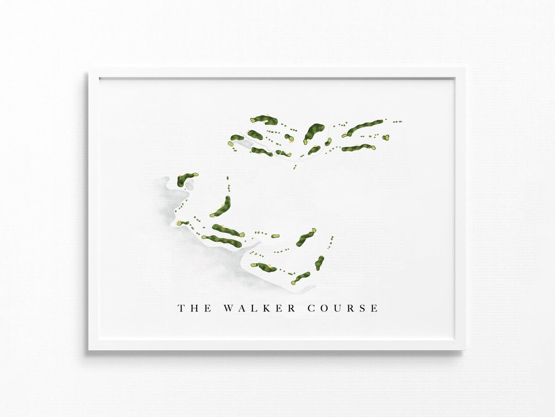 The Walker Course | Clemson, SC | Golf Course Map, Personalized Golf ...