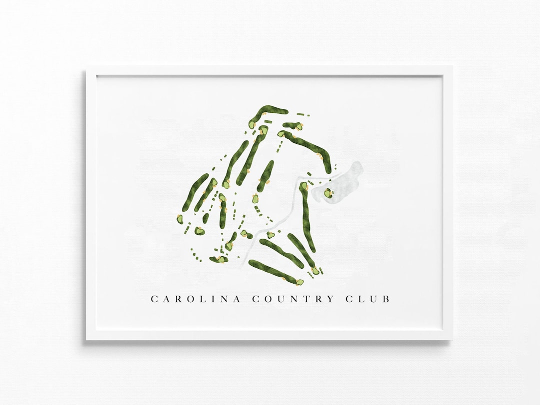 Carolina Country Club | Raleigh, NC | Golf Course Map, Personalized ...