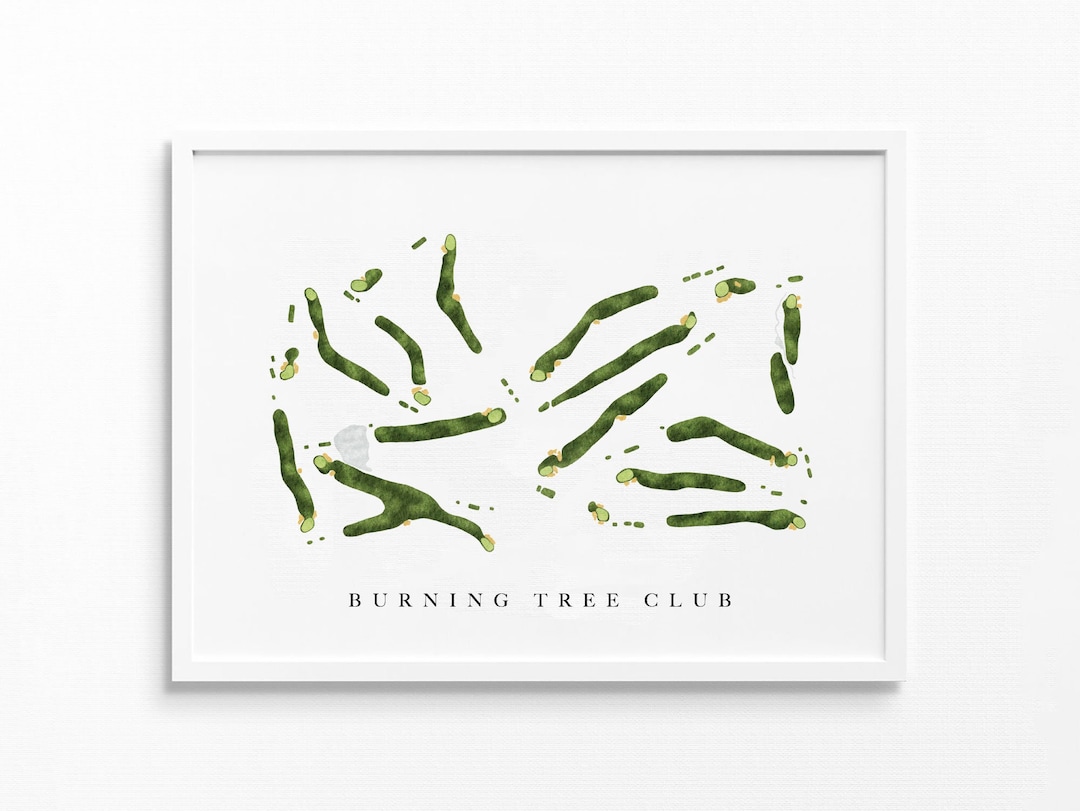 Burning Tree Club | Bethesda, MD | Golf Course Map, Personalized Golf ...