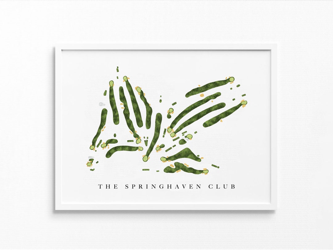 The Springhaven Club | Wallingford, PA | Golf Course Map, Personalized ...