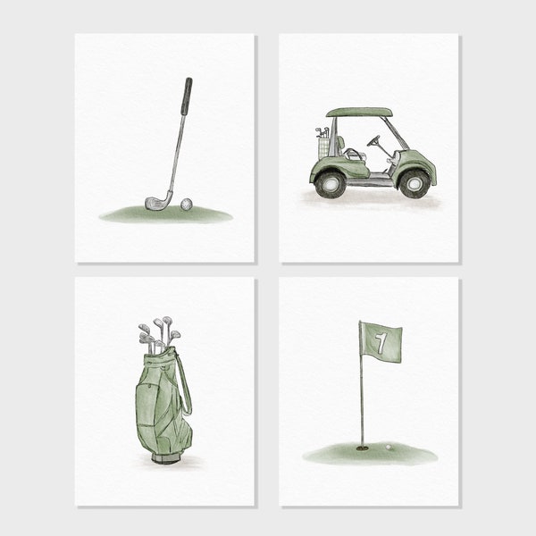 Baby Nursery Golf Theme Art - Etsy