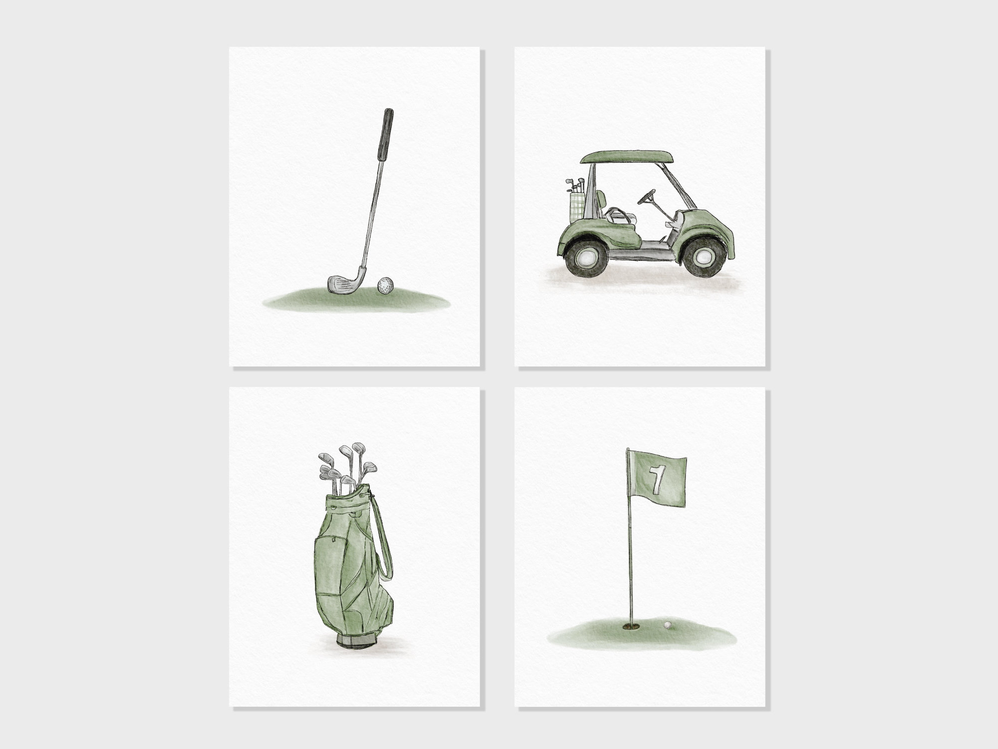 Golf Backgrounds And Borders Graphic