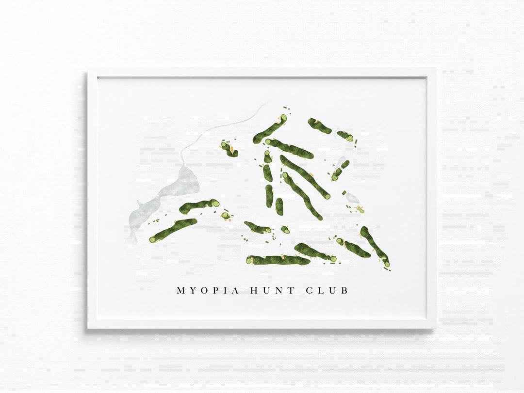 Myopia Hunt Club | South Hamilton, MA | Golf Course Map, Personalized ...