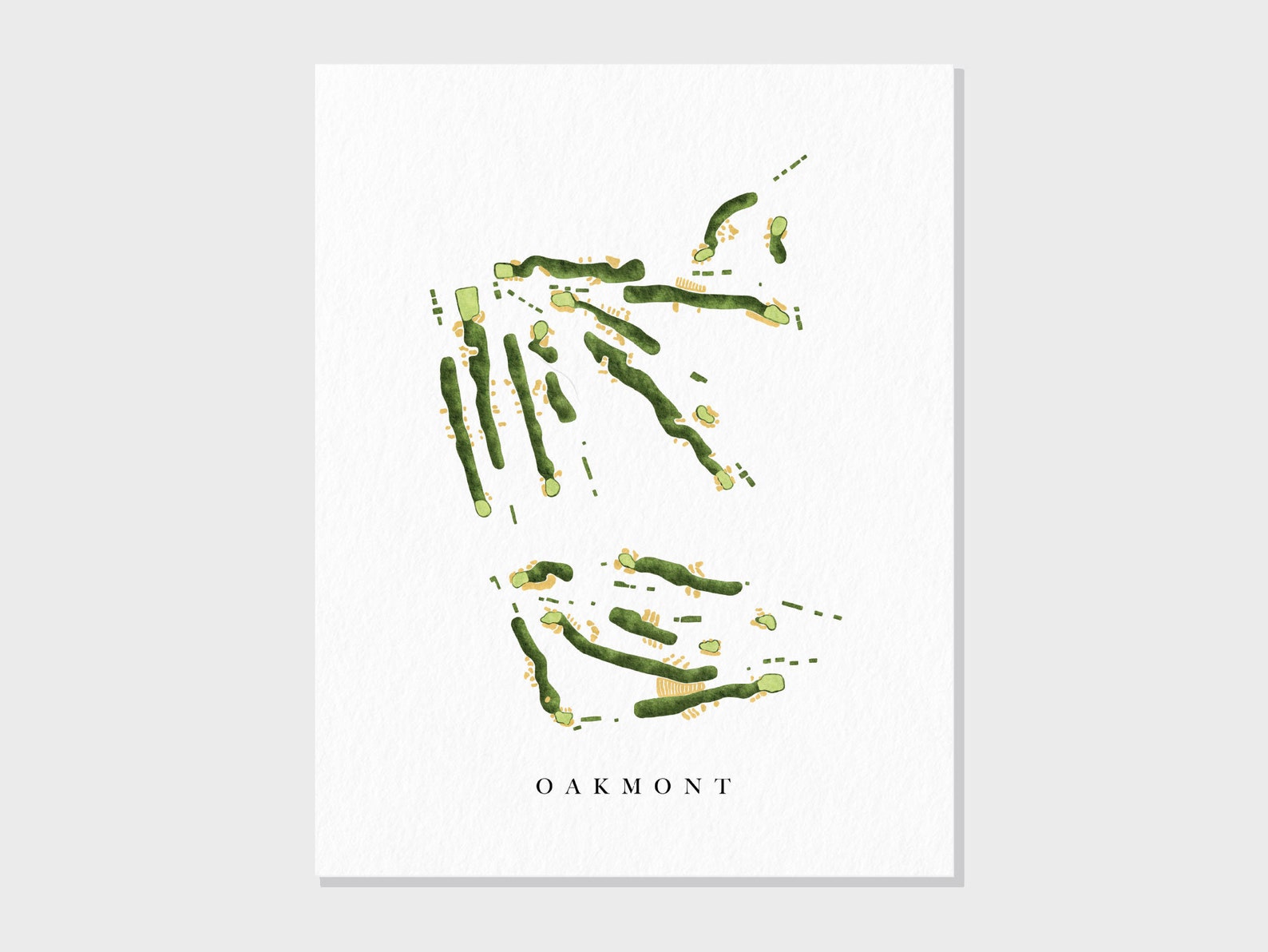 Oakmont Country Club | Oakmont, PA | Golf Course Map, Personalized Golf ...