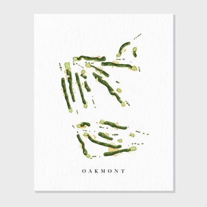 Oakmont Country Club | Oakmont, PA | Golf Course Map, Personalized Golf ...