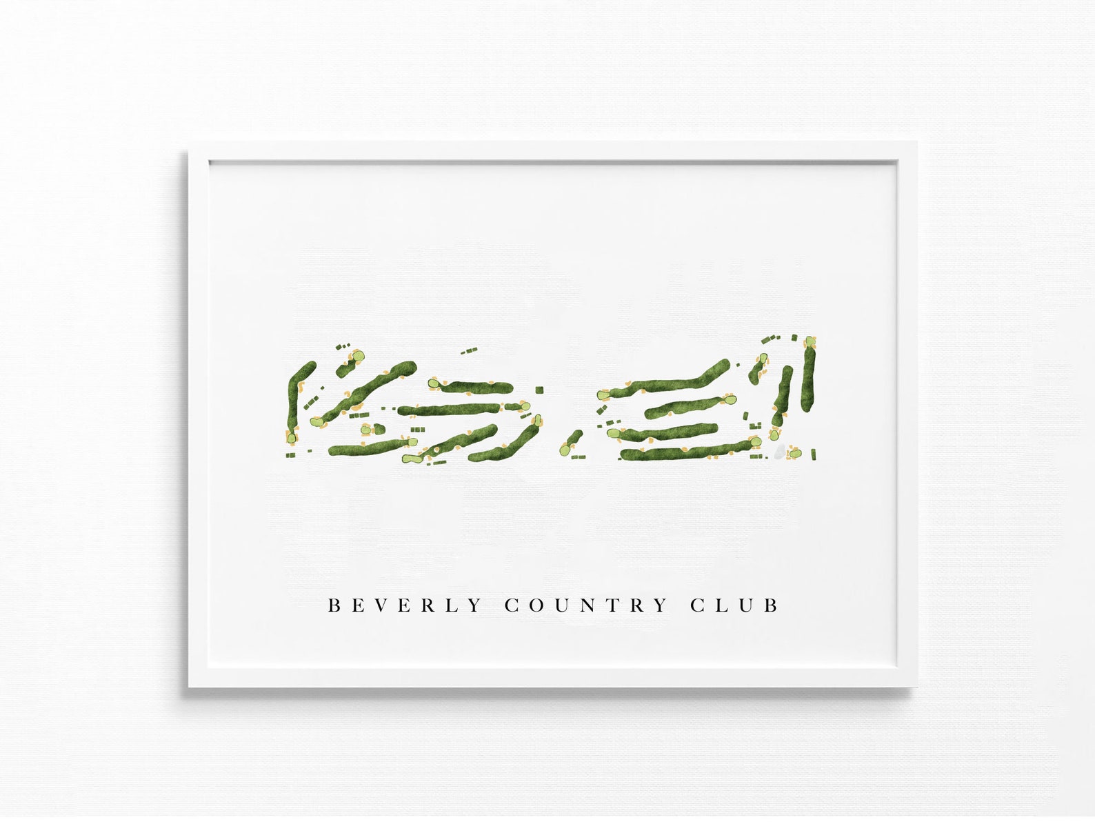 Beverly Country Club Chicago IL Golf Course Map Golfer | Etsy