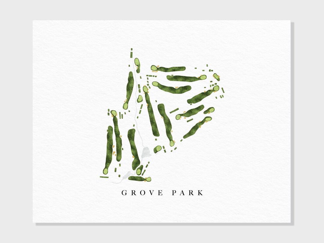 Grove Park Golf Club | Asheville, NC | Golf Course Map, Personalized ...