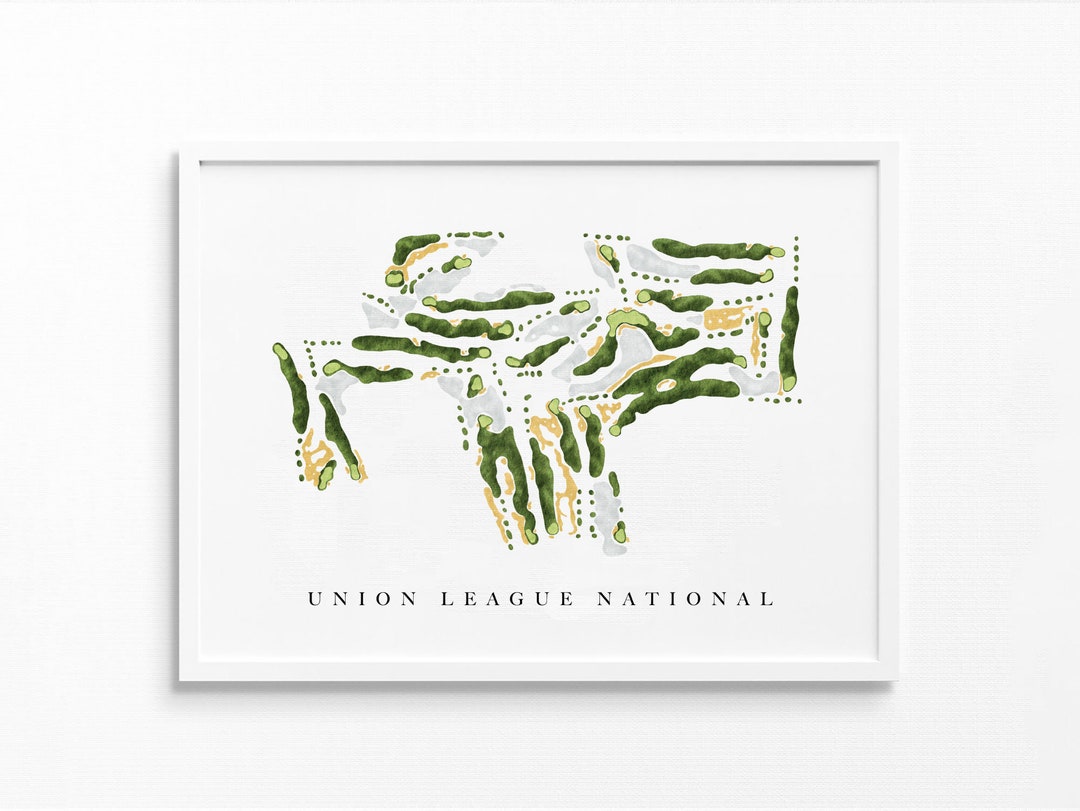 Union League National | Swainton, NJ | Golf Course Map, Personalized ...
