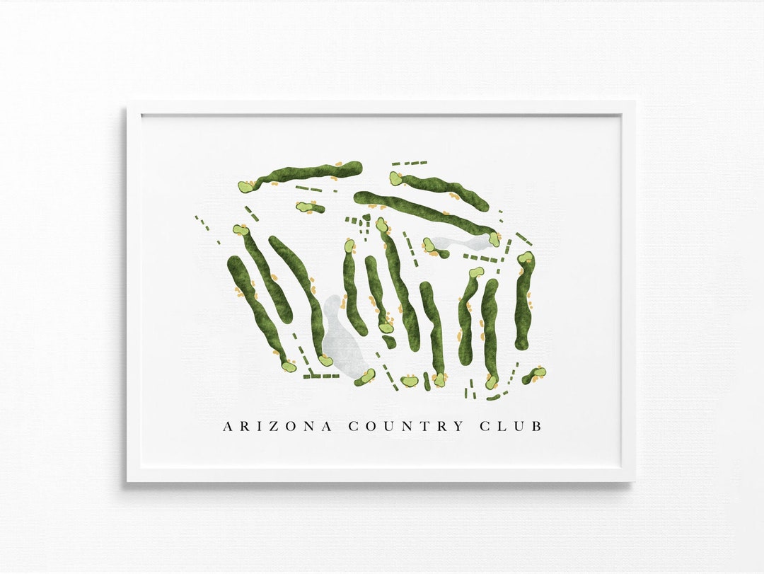 The Arizona Country Club | Phoenix, AZ | Golf Course Map, Personalized ...