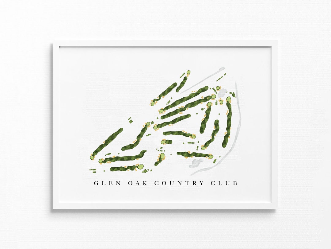 Glen Oak Country Club | Glen Ellyn, IL | Golf Course Map, Personalized ...
