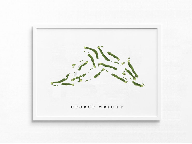 George Wright Golf Course | Boston, MA | Golf Course Map, Personalized ...