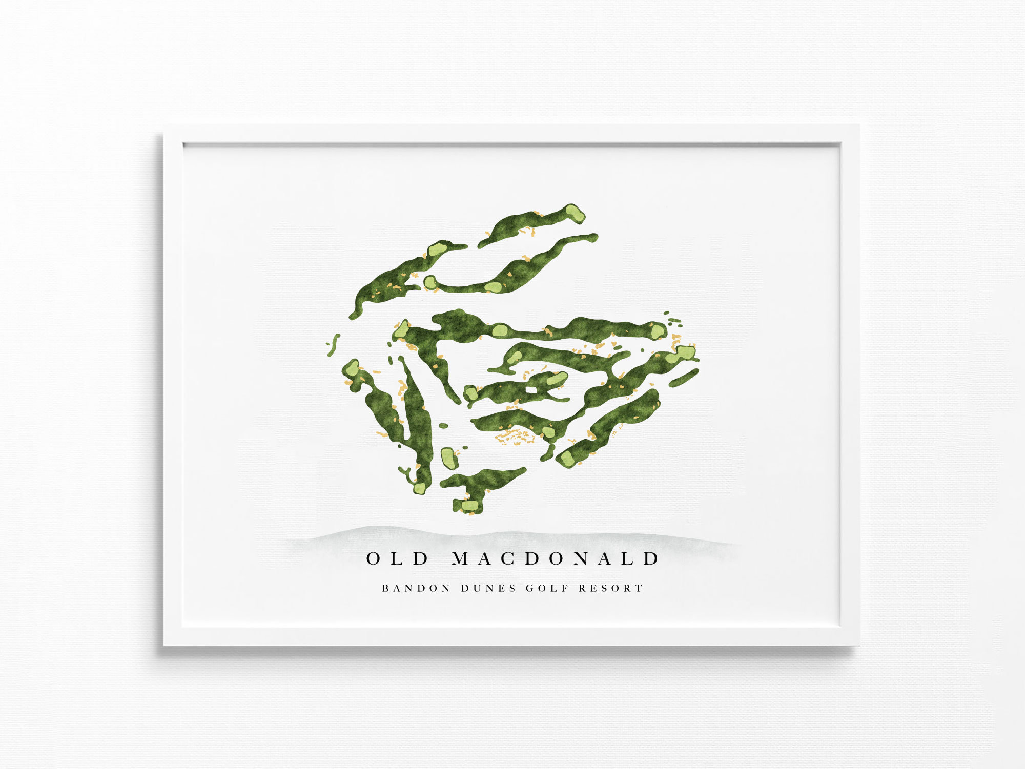 Old Macdonald | Bandon Dunes Golf Resort | Oregon | Golf Course Map ...