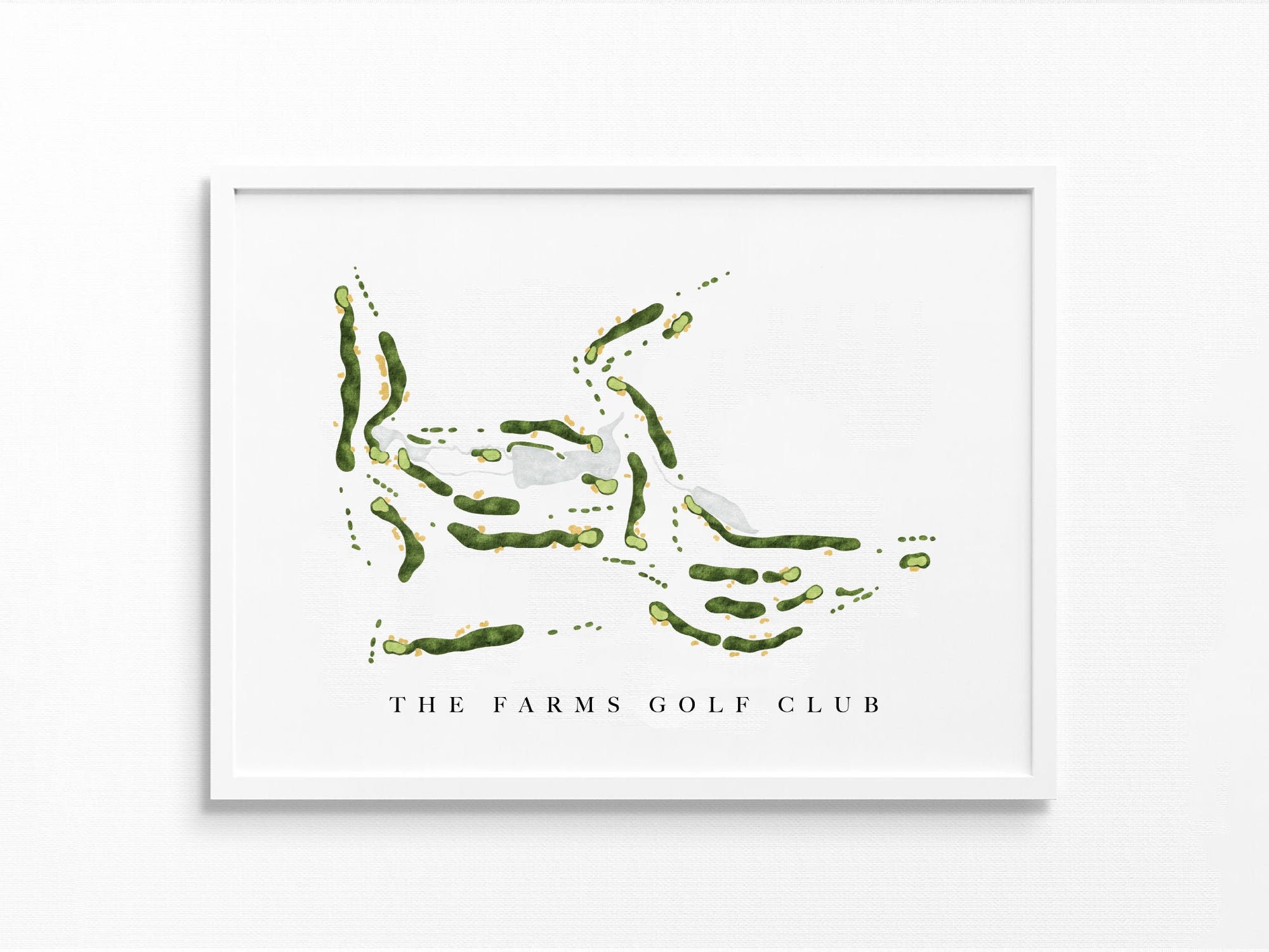 The Farms Golf Club Rancho Santa Fe CA Course Map Golf | Etsy