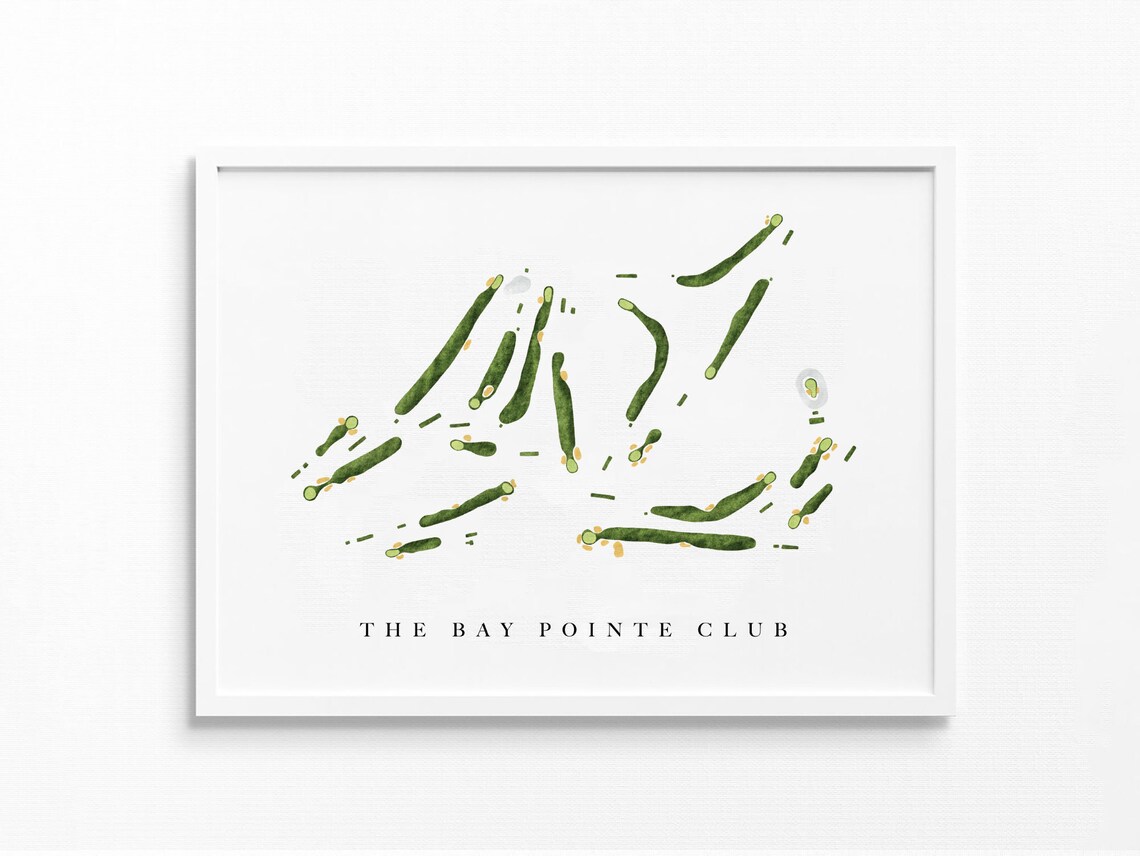 The Bay Pointe Club Onset MA Golf Course Map Golfer - Etsy