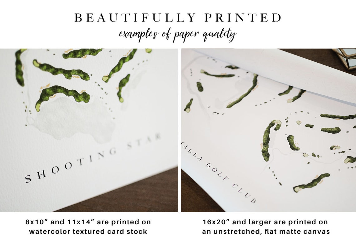 Spanish Bay Pebble Beach CA Golf Course Map Golfer Decor - Etsy