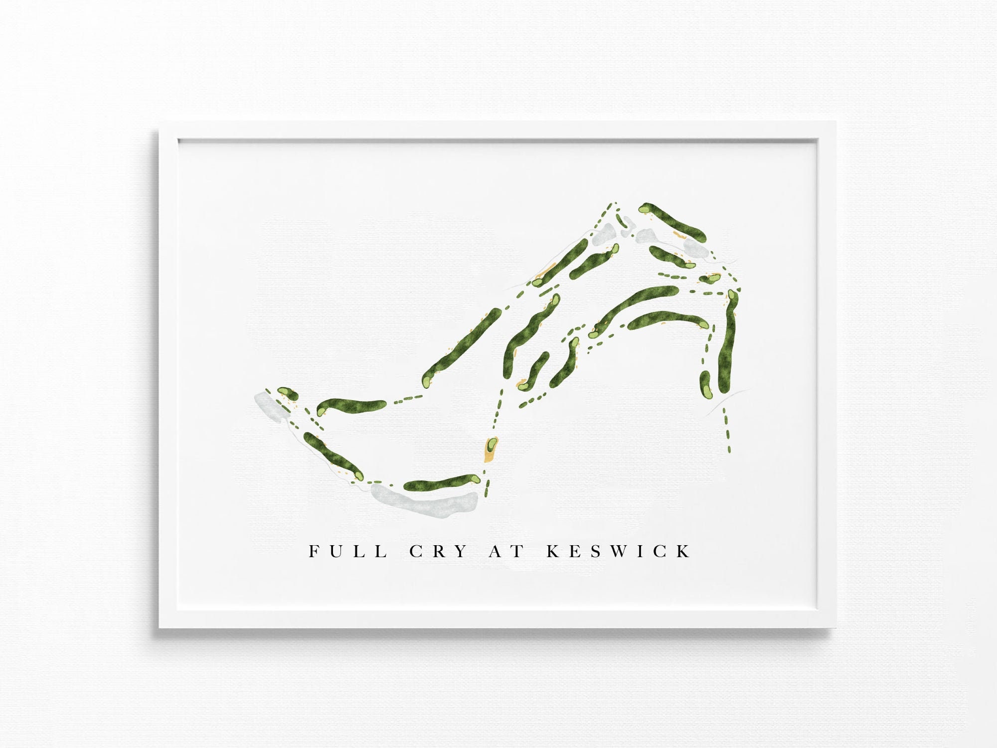Full Cry at Keswick Hall Keswick VA Golf Course Map - Etsy