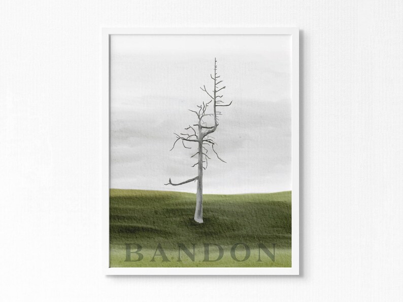 Bandon Golf Poster Ghost Tree at Bandon Dunes Golf Art - Etsy