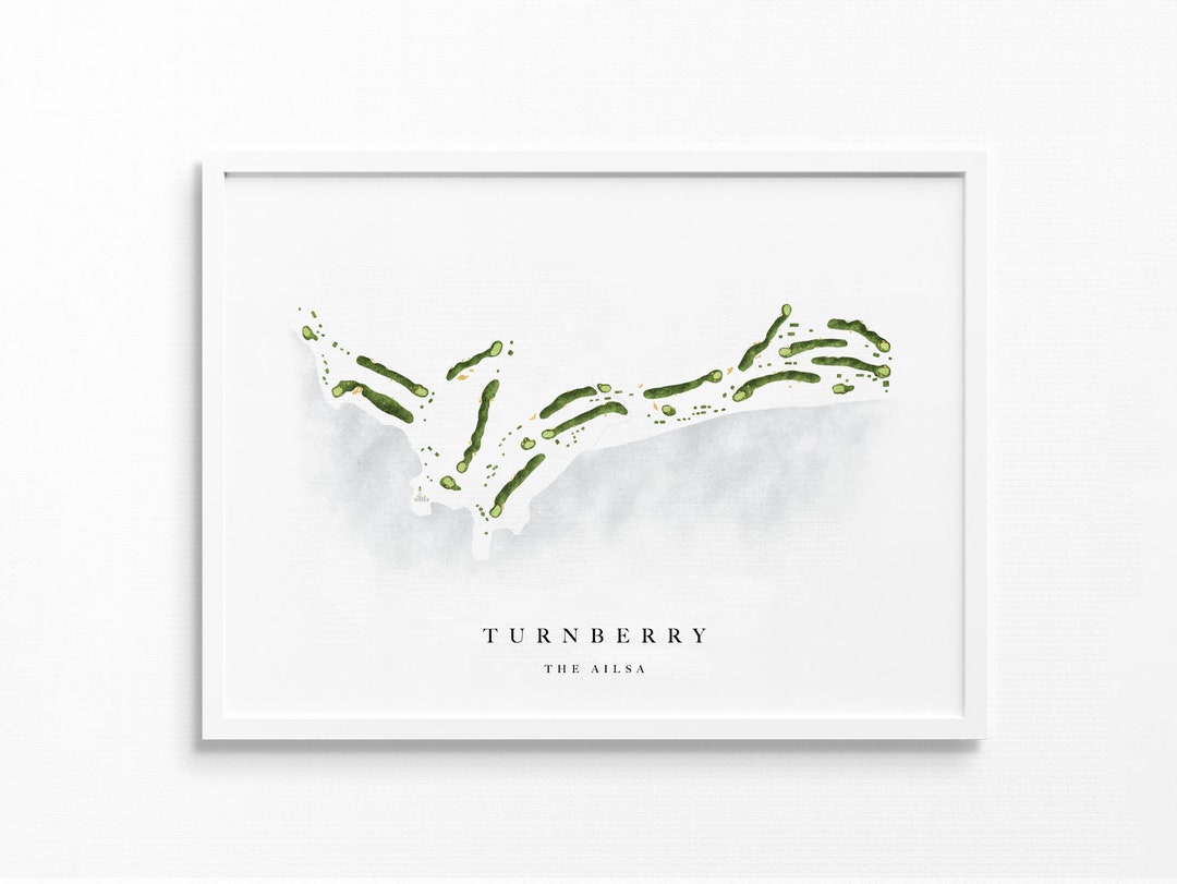 Trump Turnberry Ailsa | Turnberry, UK | Golf Course Map, Personalized ...