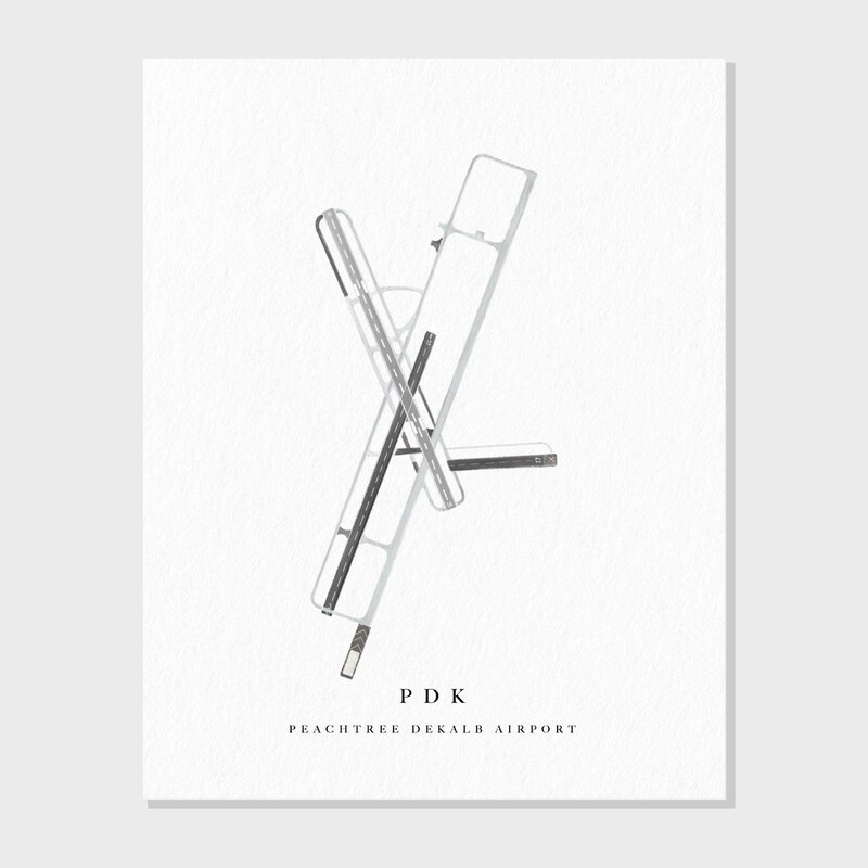 Airport Runway Map - Etsy