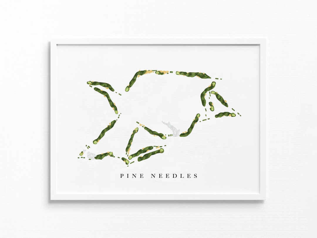 Pine Needles | Southern Pines, NC | Golf Course Map, Personalized Golf ...
