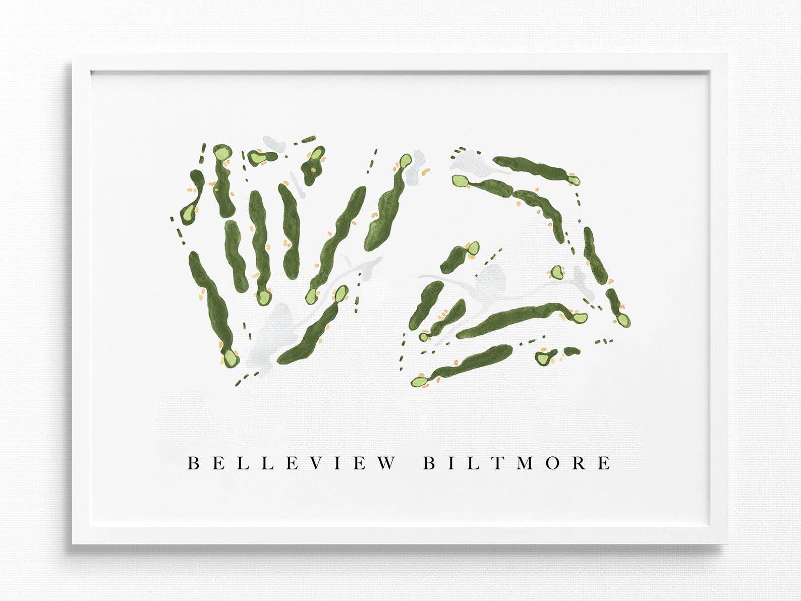 Belleview Biltmore Golf Club Belleair FL Golf Course Map - Etsy