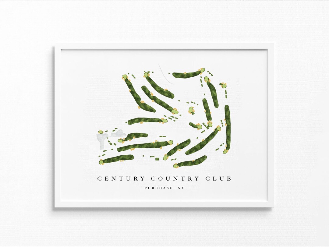 Century Country Club | Purchase, NY | Golf Course Map, Personalized ...
