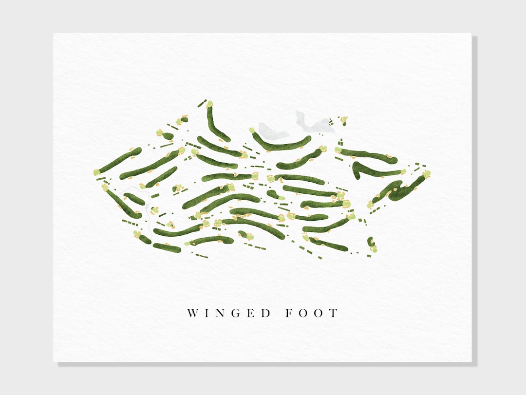 Winged Foot Golf Club | Mamaroneck, NY | Golf Course Map, Personalized ...