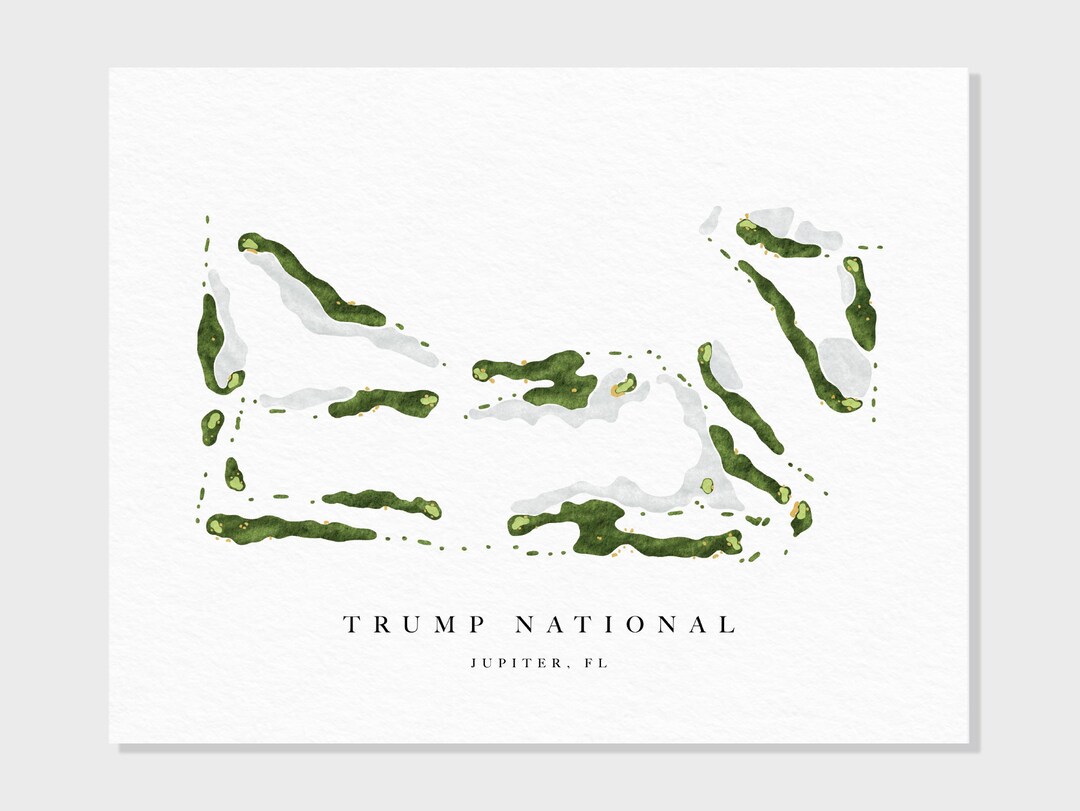 Trump National Golf Club | Jupiter, FL | Golf Course Map, Personalized ...