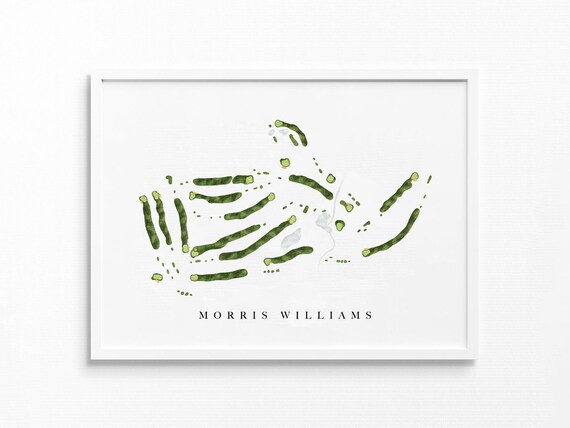 Morris Williams Golf Course Austin TX Golf Course Map | Etsy