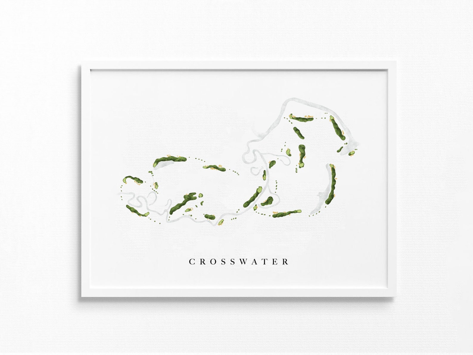 Crosswater Golf Club Sunriver OR Golf Course Map Golfer - Etsy