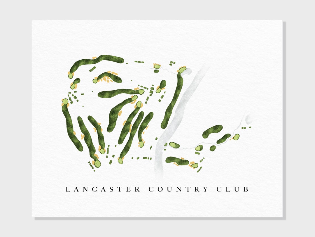 Lancaster Country Club | Lancaster, PA | Golf Course Map, Personalized ...