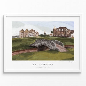St. Andrews 18th Hole | Acrylic Painting | Swilken Bridge, Swilcan ...