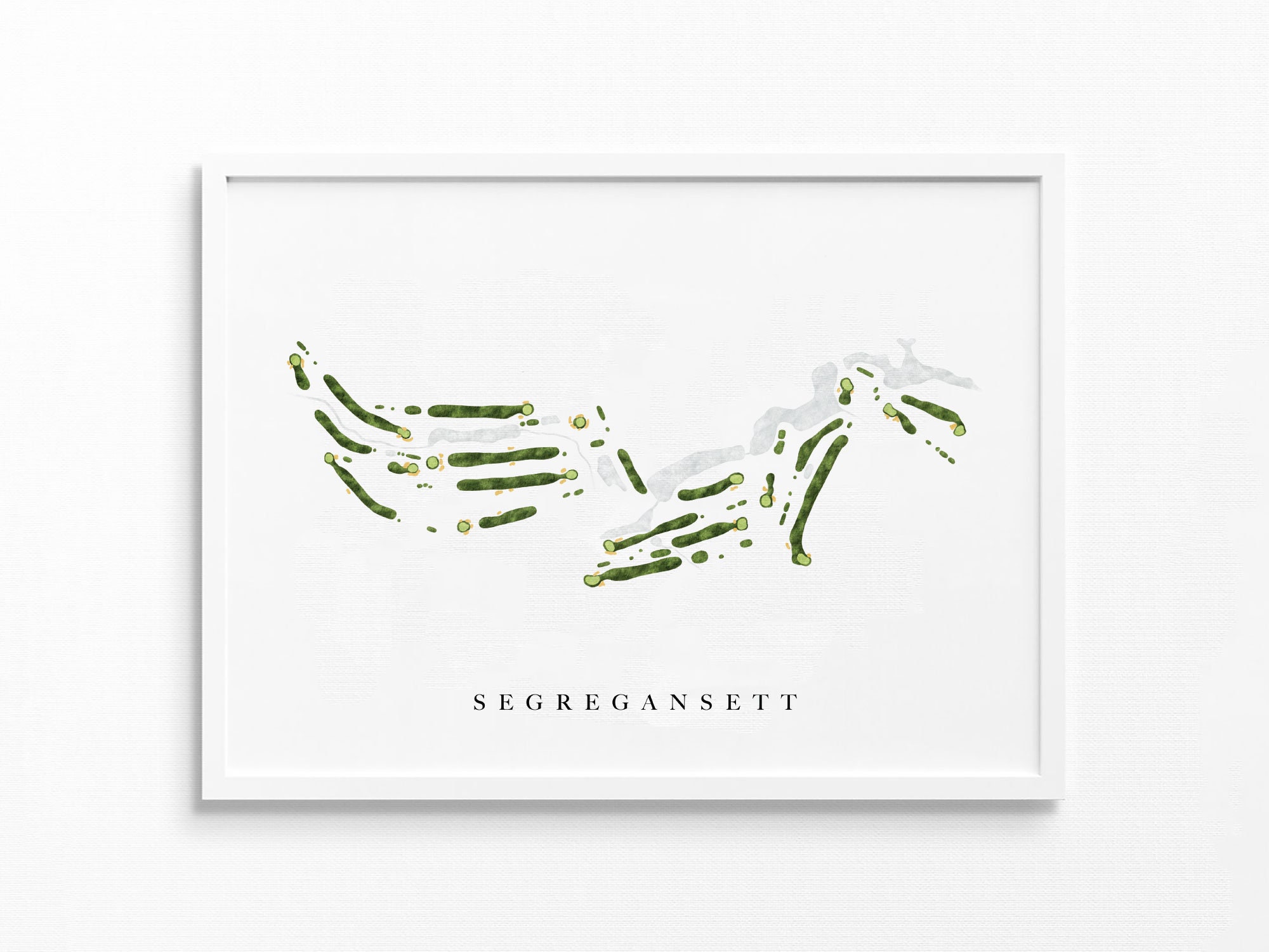 Segregansett Country Club Taunton MA Golf Course Map - Etsy