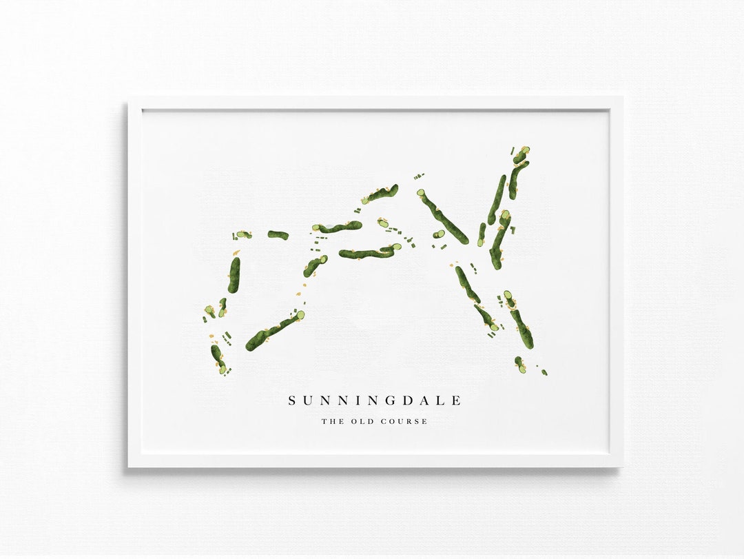 Sunningdale the Old Course London, England Golf Course Map ...