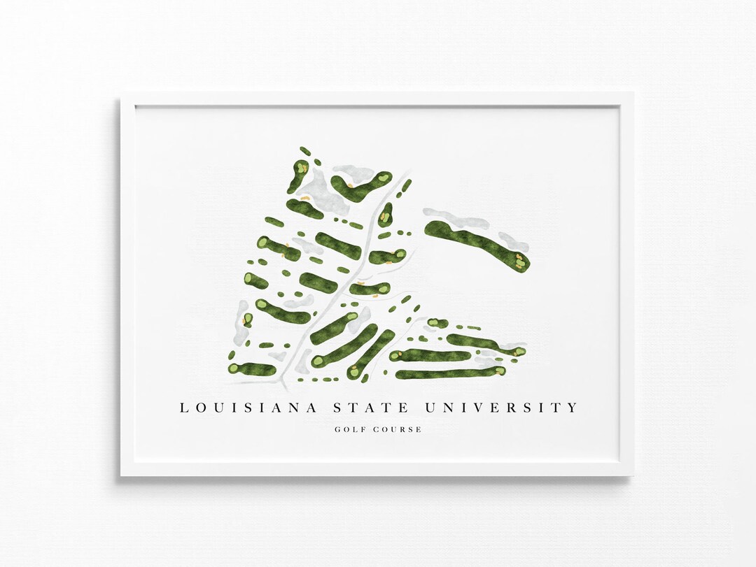 LSU Golf Course | Baton Rouge, LA | Golf Course Map, Personalized Golf ...