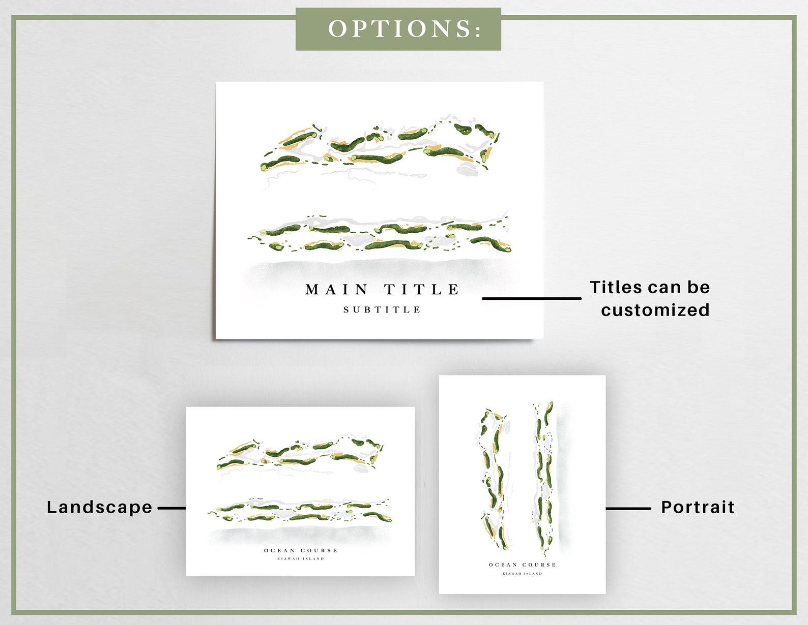 Rio Pinar | Orlando, FL | Golf Course Map, Golf Painting, Golf Gift ...