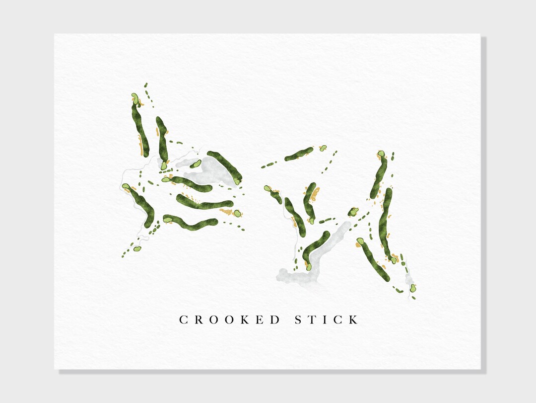 Crooked Stick Golf Club | Carmel, IN | Golf Course Map, Personalized ...