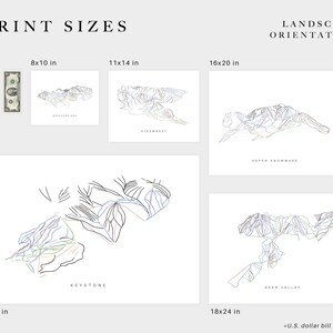 Sunday River | Newry, ME | Trail Map Gift for Mountain House Ski Decor ...