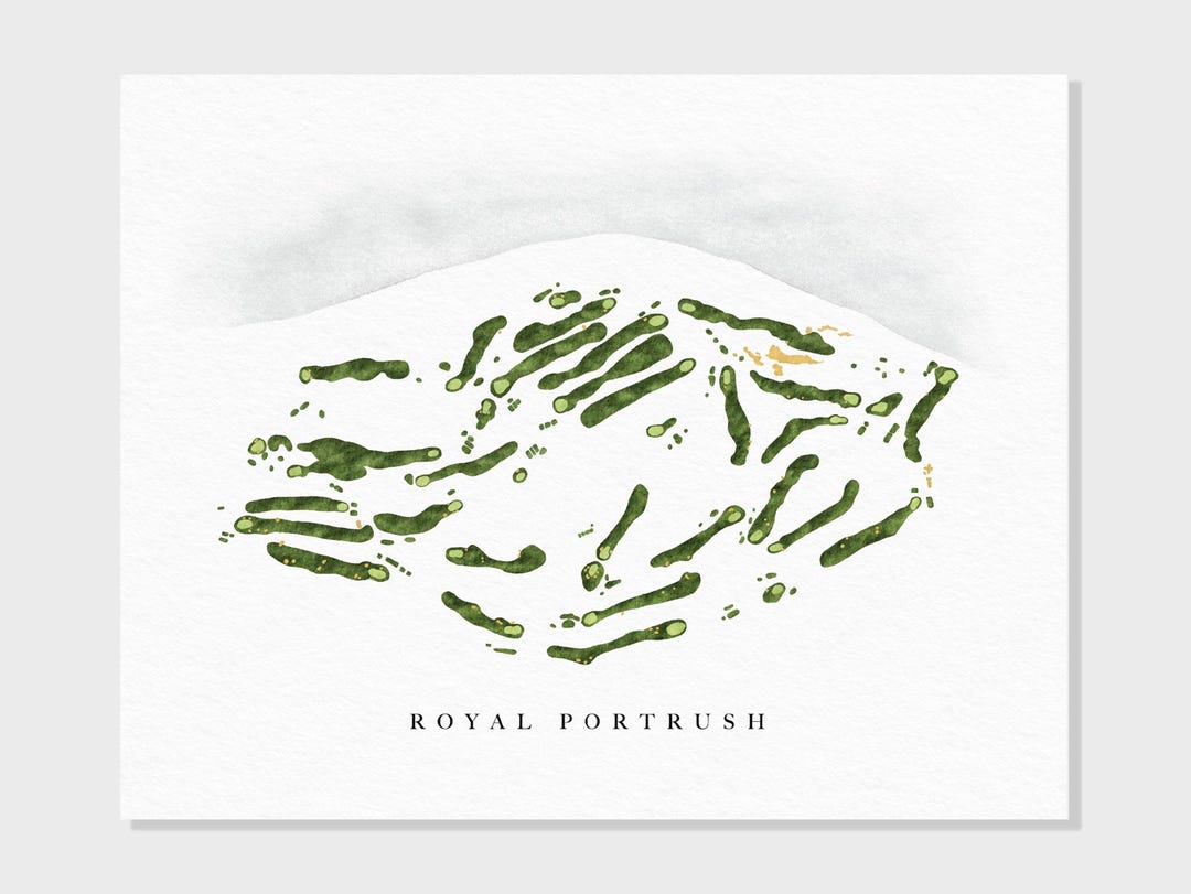 Royal Portrush | Ireland, Dunluce Links, Valley Links, Course Map, Golf ...