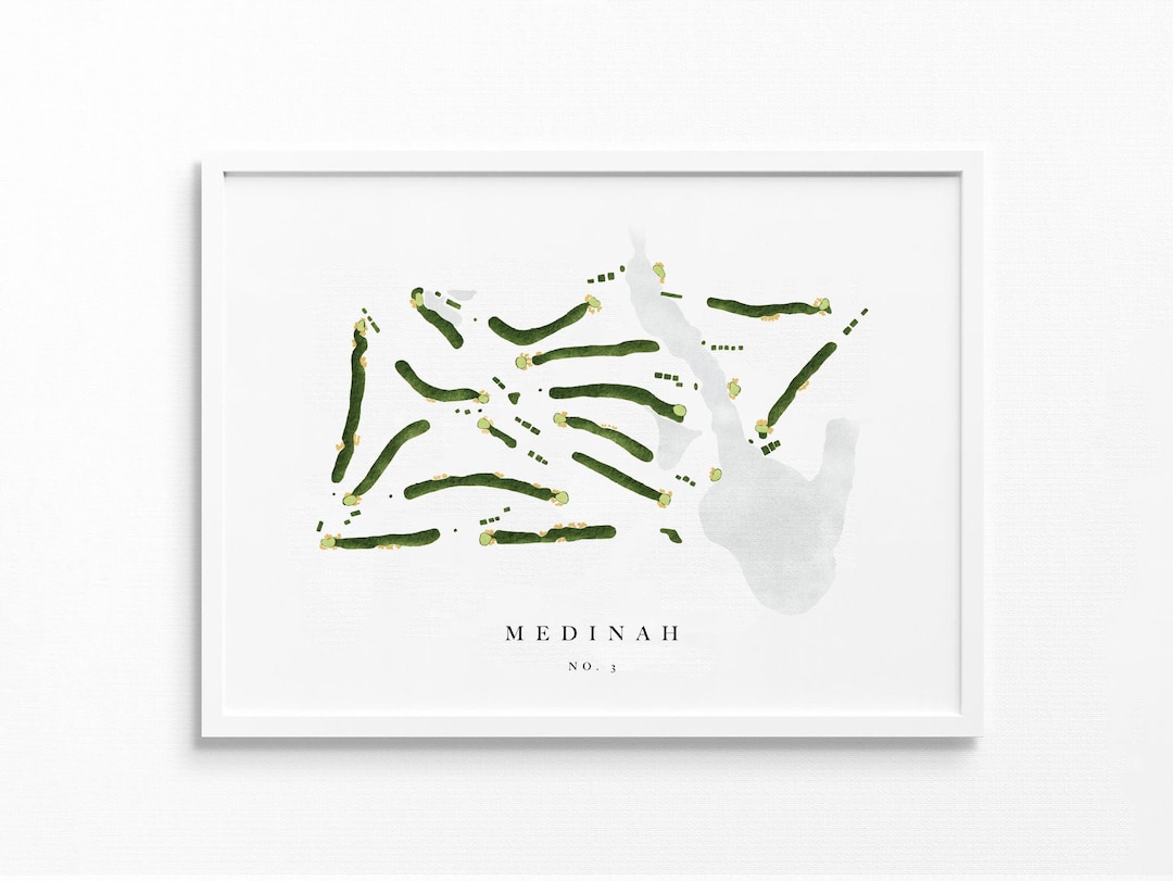 Medinah #3 | Medinah Country Club | Course Map, Golf Painting, Golf ...