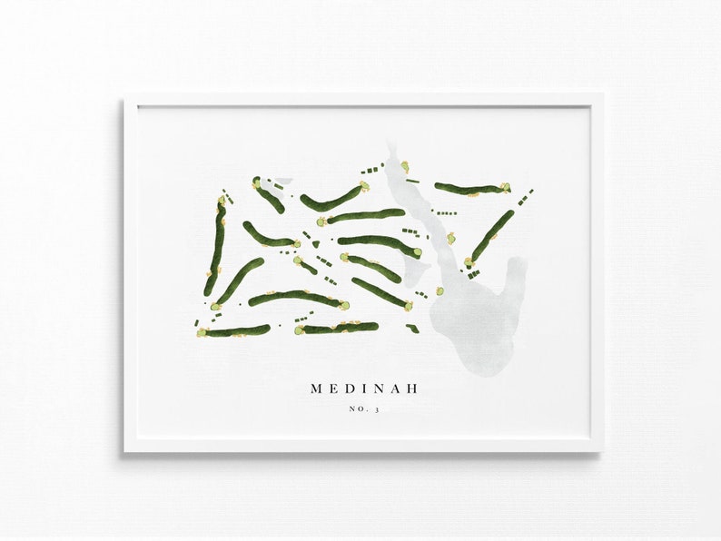 Medinah #3 | Medinah Country Club | Course Map, Golf Painting, Golf ...
