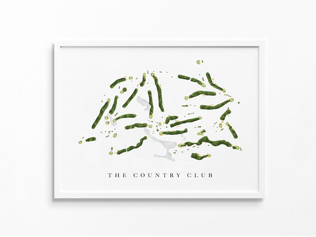 The Country Club | Brookline, MA | Golf Course Map, Personalized Golf ...