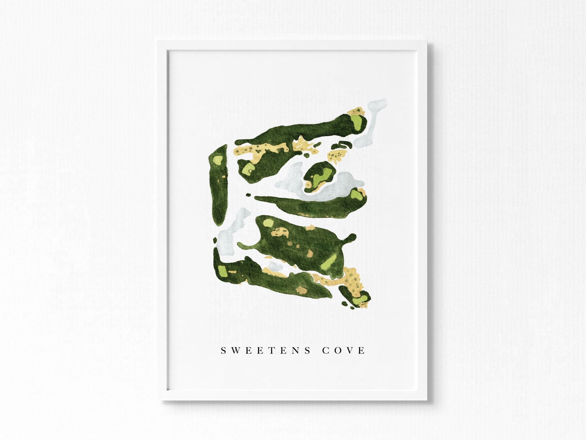 Sweetens Cove Chattanooga TN Golf Course Map Golf | Etsy